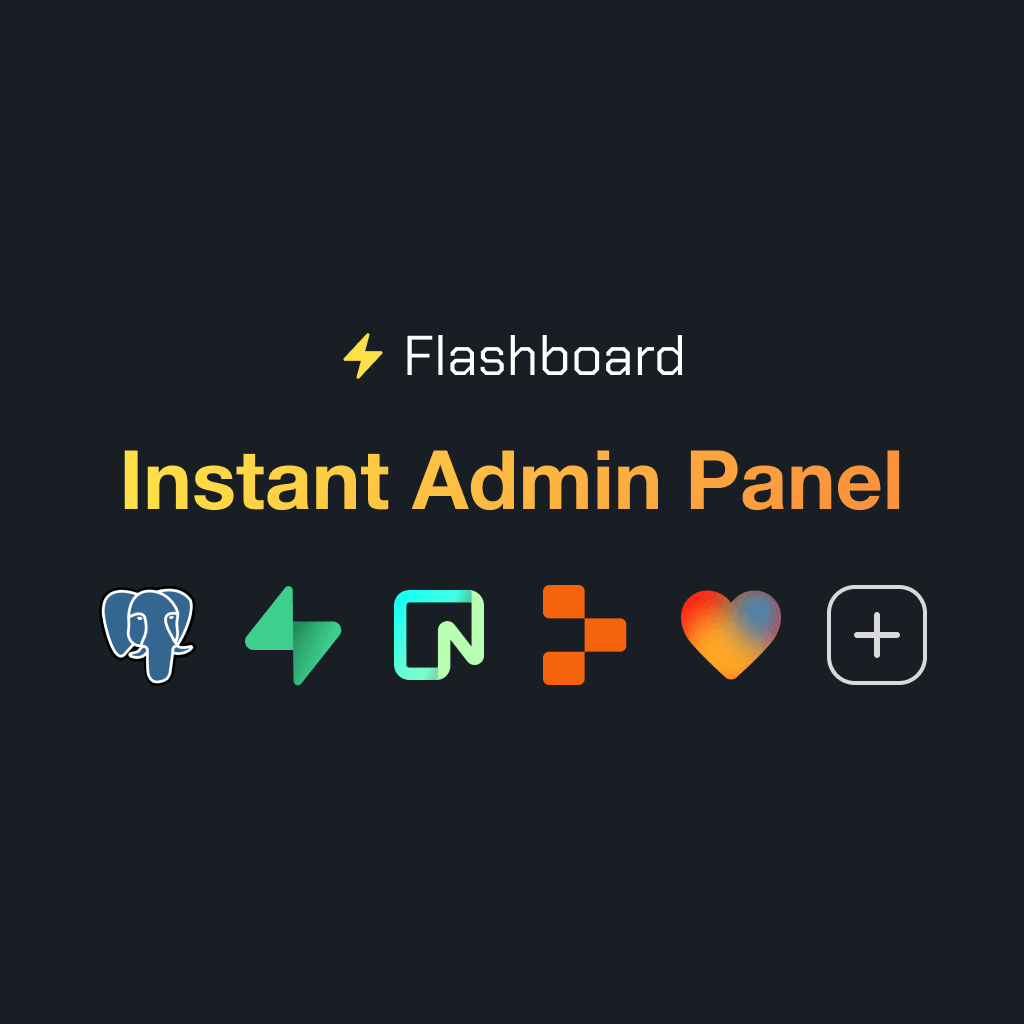 Instant Admin Panel for PostgreSQL, Supabase, Neon, Replit, Lovable ...