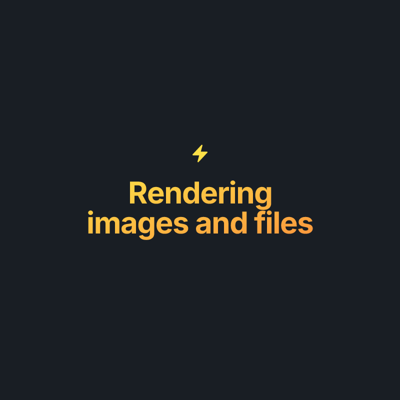 Rendering images and files · Uploads · Flashboard